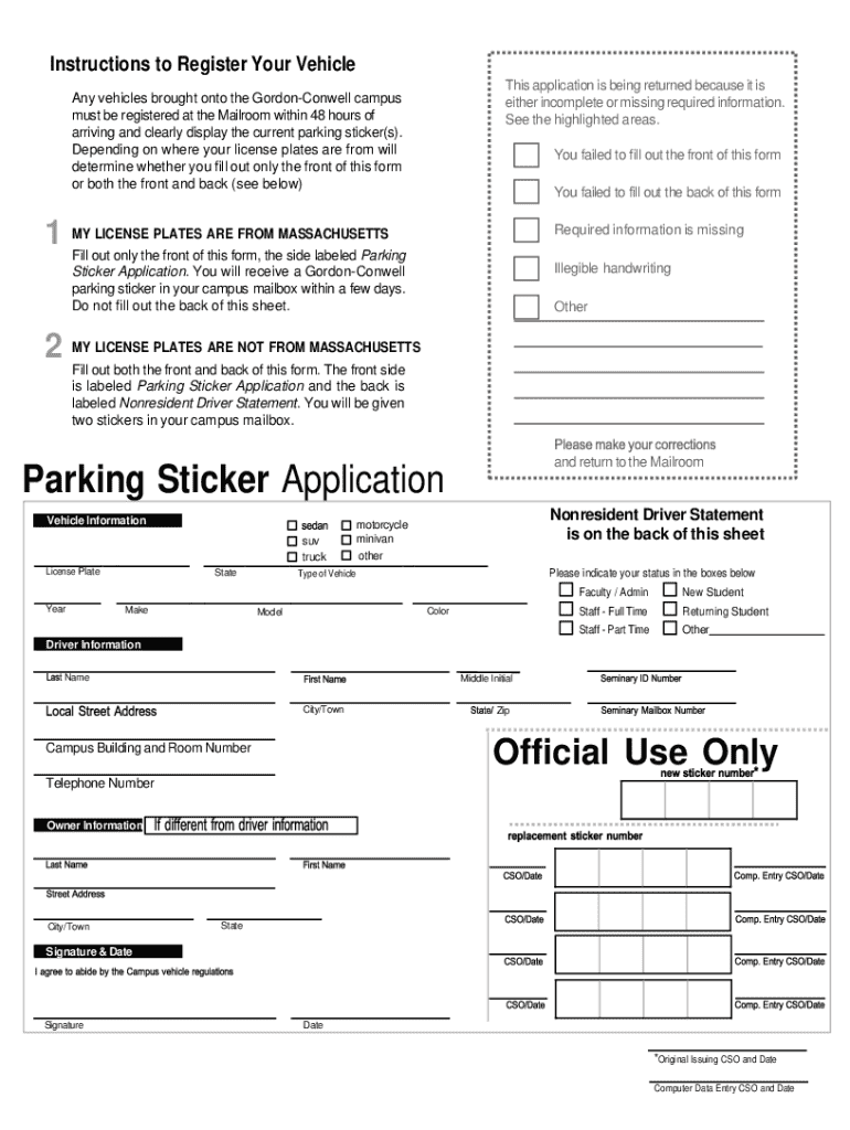 Fillable Online Instructions to Register Your Vehicle Fax Email Print ...