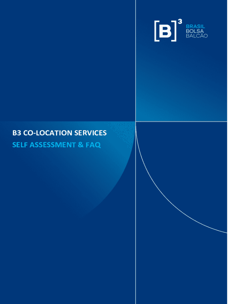 Fillable Online B3 Co-location Services - Self Assessment & Faq Fax ...