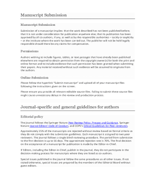 Fillable Online Manuscript Submission Guidelines Fax Email Print - pdfFiller