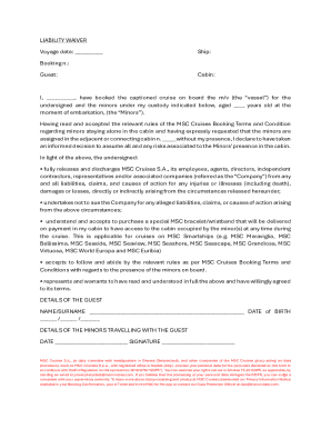 Fillable Online Liability Waiver Fax Email Print - pdfFiller