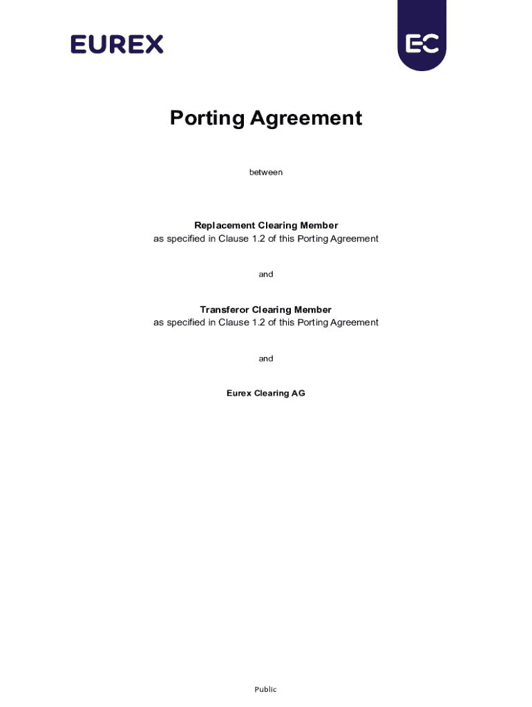 Fillable Online Porting Agreement Fax Email Print - pdfFiller