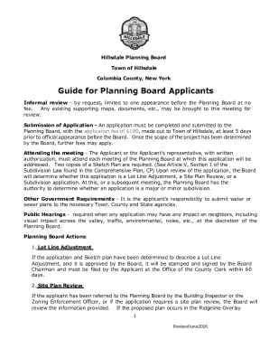 Fillable Online Guide for Planning Board Applicants Fax Email Print ...