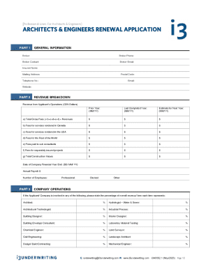 Fillable Online Architects & Engineers Renewal Application Fax Email Print - pdfFiller