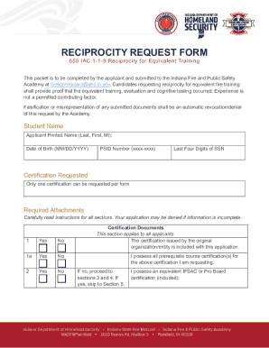 Fillable Online Reciprocity for Equivalent Training Fax Email Print - pdfFiller