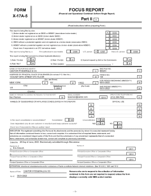 Fillable Online Form X-17a-5 (financial and Operational Combined ...