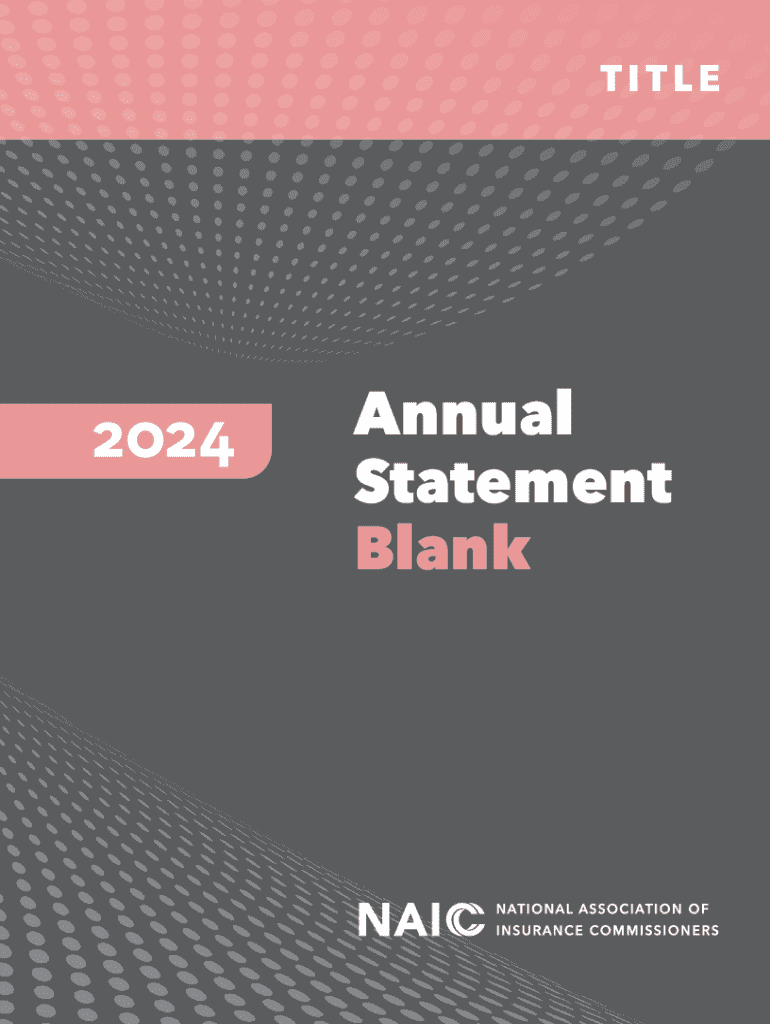 Fillable Online 2024 Annual Statement Blank - Title. 2024 Annual Statement Blank - Title Fax ...