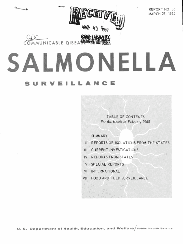 Fillable Online Salmonella Surveillance Fax Email Print - pdfFiller
