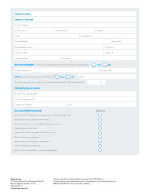 Fillable Online Landlords Claim Form Fax Email Print - pdfFiller