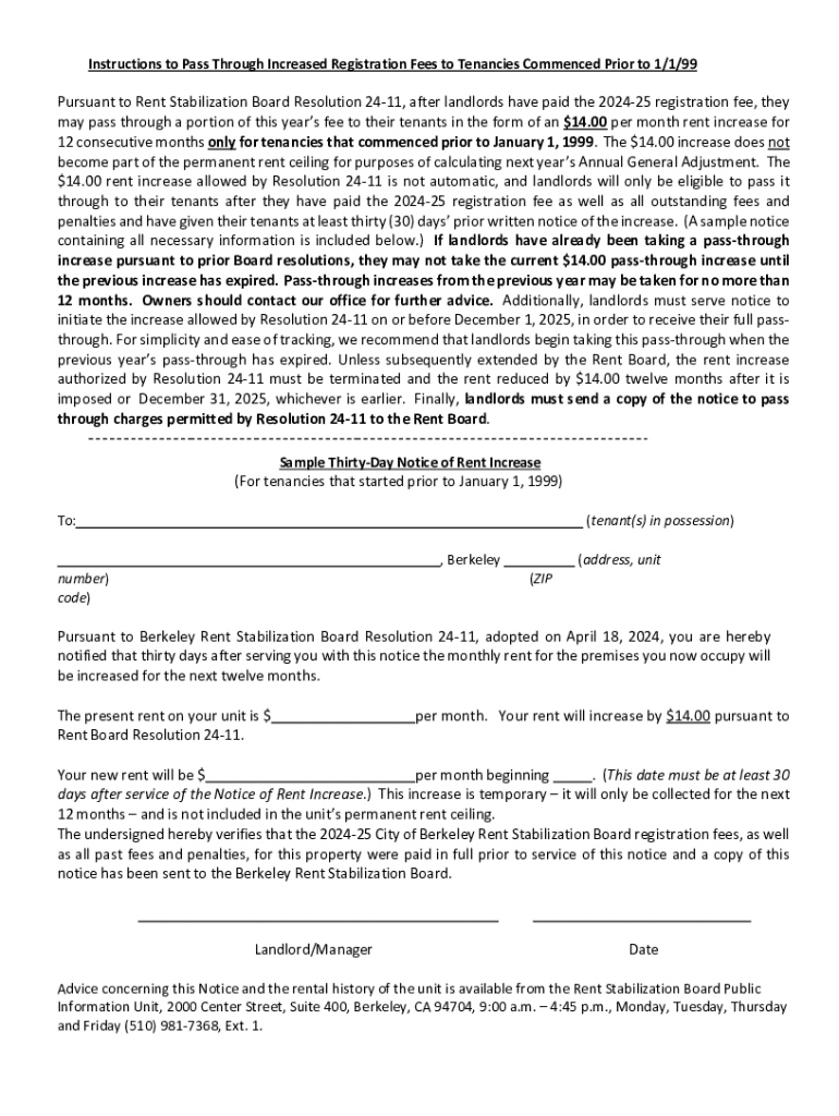 Fillable Online Pursuant to Rent Stabilization Board Resolution 24-11 ...