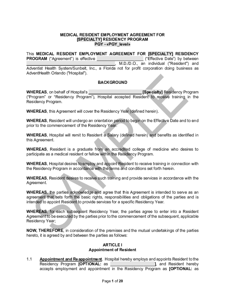 Fillable Online Sample 2024 House Officer Appointment Agreement here ...