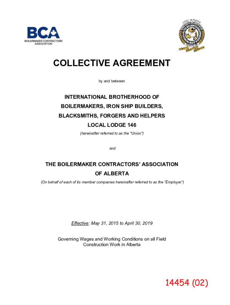 Fillable Online Collective Agreement between International Brotherhood ...