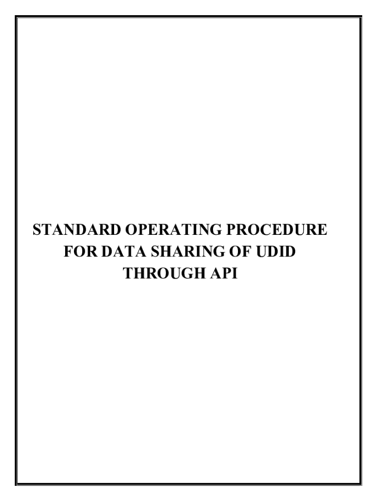Fillable Online Sop for Udid Data Sharing Fax Email Print - pdfFiller