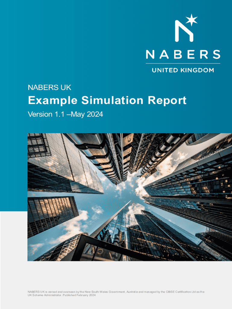Fillable Online Nabers Uk – Example Simulation Report V1.1 Fax Email ...