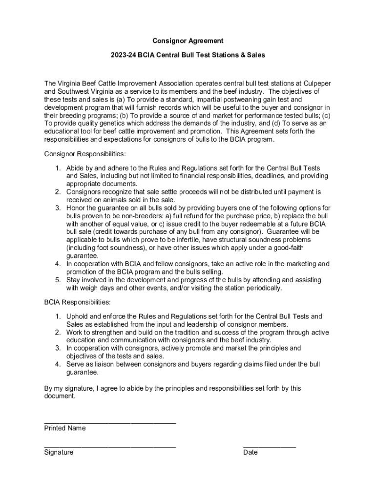 Fillable Online Virginia BCIA Central Bull Test Station Program Details ...