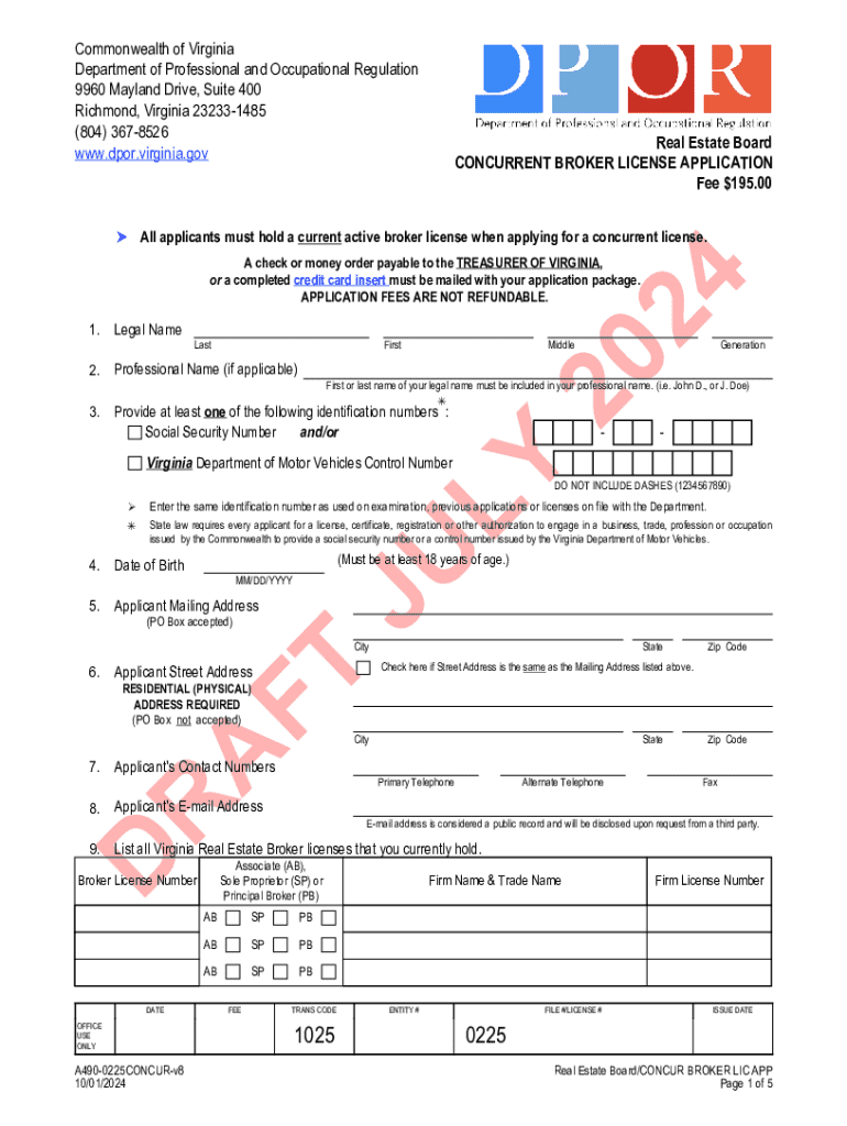 Fillable Online A490-0225SAT - RE Salesperson Activate/Transfer Application Fax Email Print ...