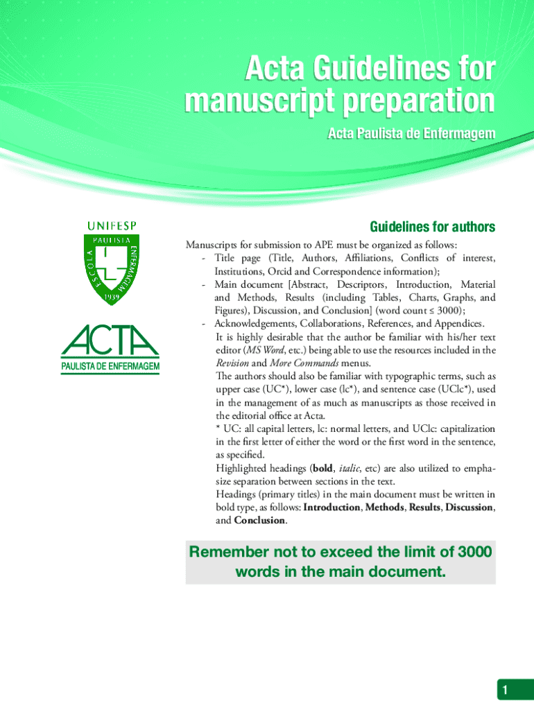 Fillable Online Acta Guidelines for Fax Email Print - pdfFiller