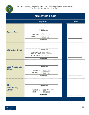 Fillable Online Privacy Impact Assessment Fax Email Print - pdfFiller
