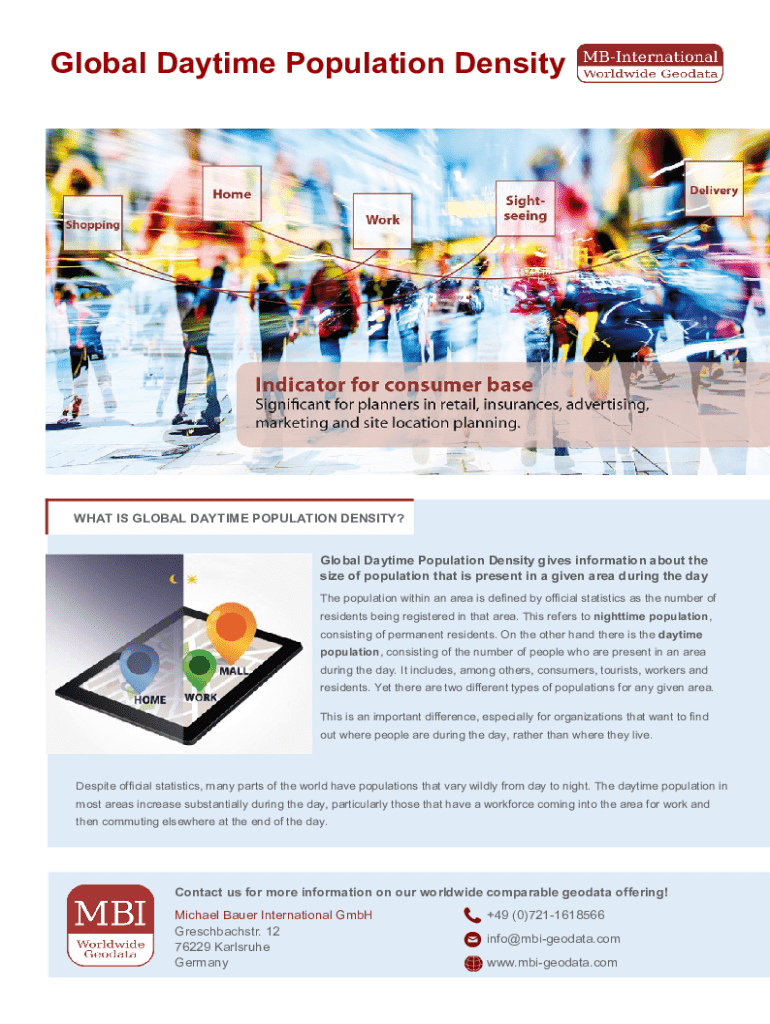 Fillable Online Global Daytime Population Density Fax Email Print - pdfFiller