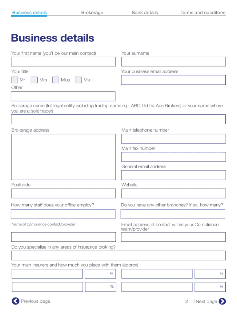 Fillable Online Close Brothers Premium Finance: Customers Fax Email ...