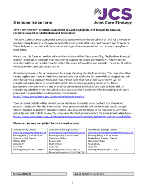 Site Submission Doc Template | pdfFiller