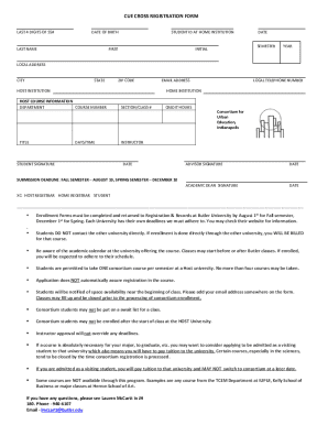 Fillable Online Cue Cross Registration Form Fax Email Print - pdfFiller