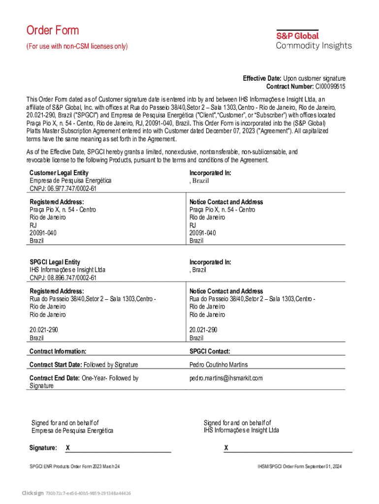 Fillable Online Spgci Enr Products Order Form 2023 Fax Email Print - pdfFiller