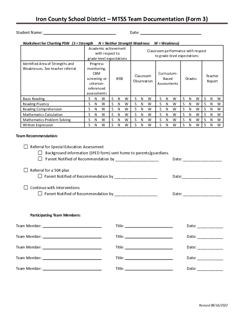 Fillable Online Worksheet for Charting Patterns of Strengths and ... Fax Email Print - pdfFiller