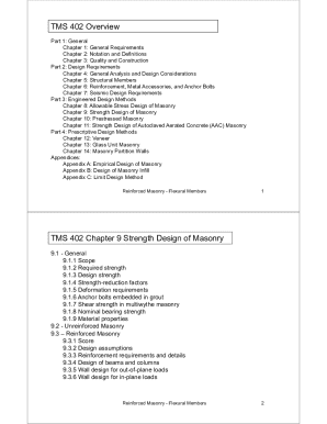 Fillable Online Tms 402: Strength Design of Masonry Fax Email Print ...