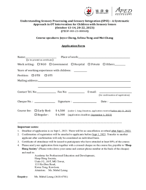 Fillable Online Understanding Sensory Processing and Sensory Integration (spsi) Fax Email Print ...