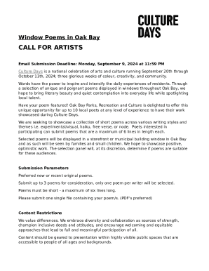 Window Poems in Oak Bay Doc Template | pdfFiller