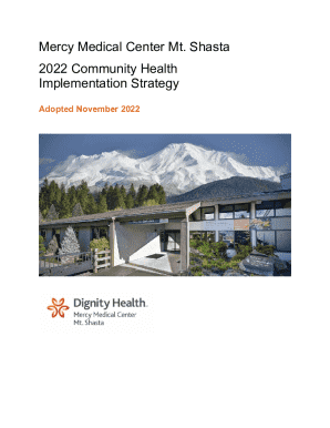Fillable Online Mercy Medical Center Mt. Shasta 2022 Community Health ...