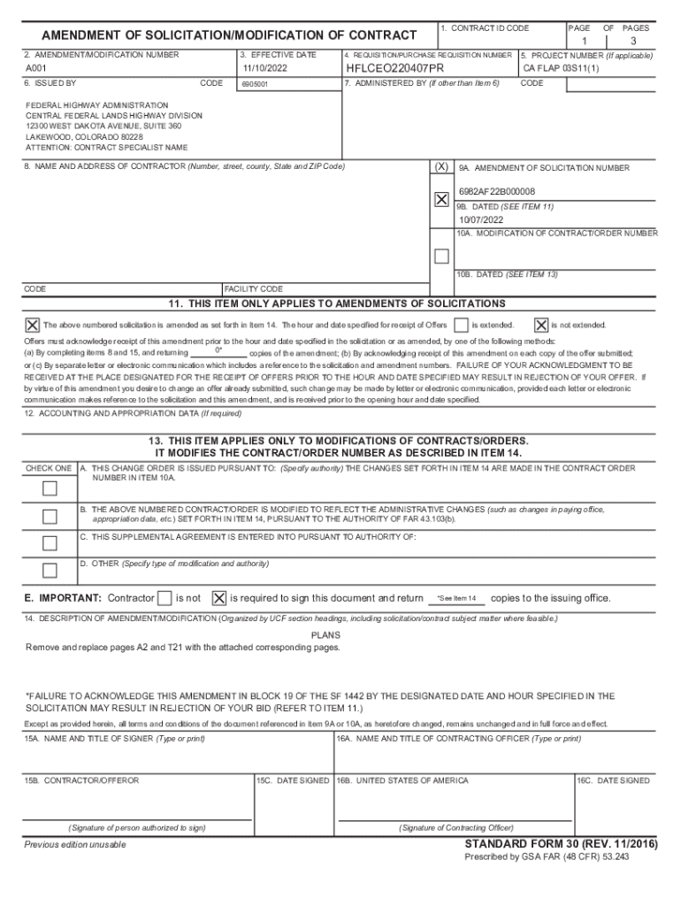 Fillable Online Amendment A001 Fax Email Print - pdfFiller