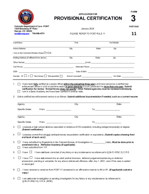 Fillable Online Application for Provisional Certification Fax Email Print - pdfFiller