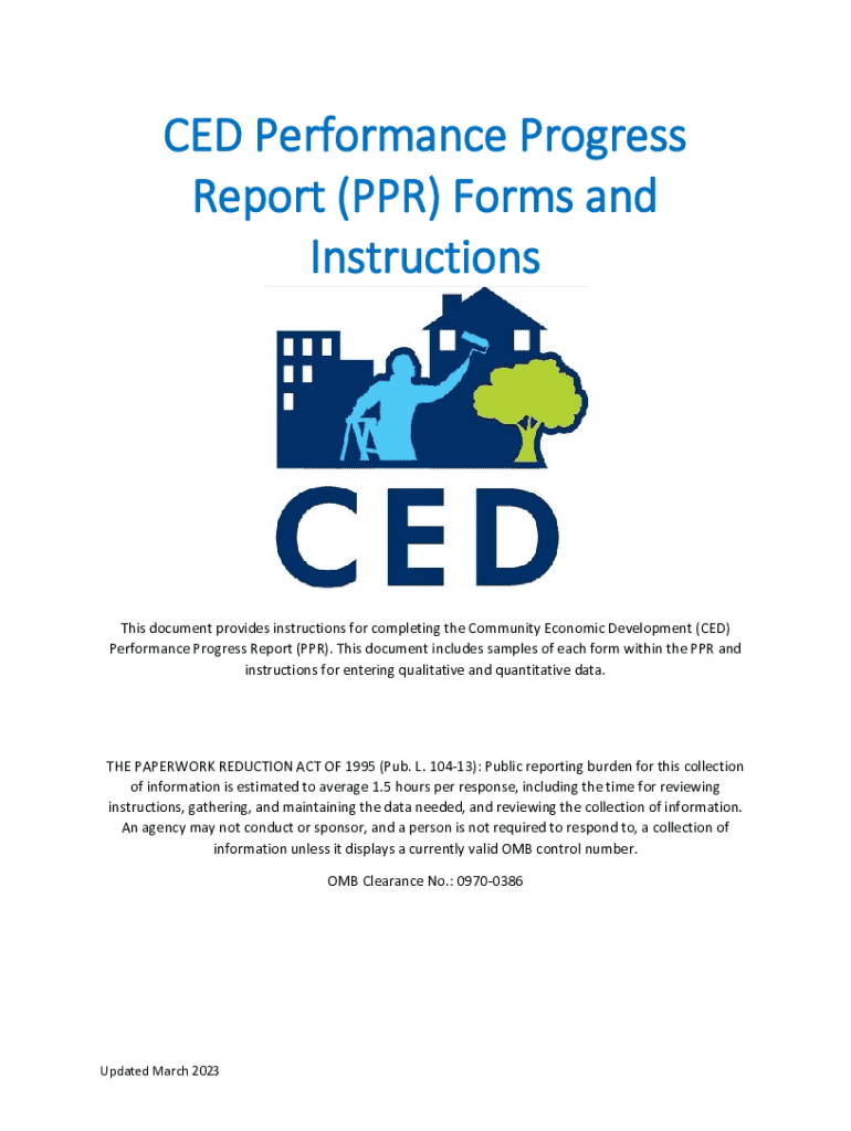 Fillable Online Ced Performance Progress Report (ppr) Fax Email Print ...