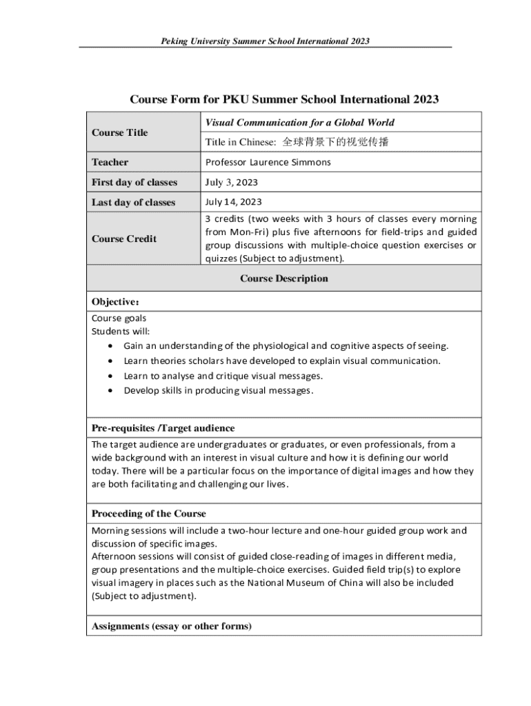 Fillable Online Visual Communication for a Global World Fax Email Print - pdfFiller