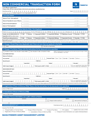 Fillable Online Non Commercial Transaction Form Fax Email Print - pdfFiller