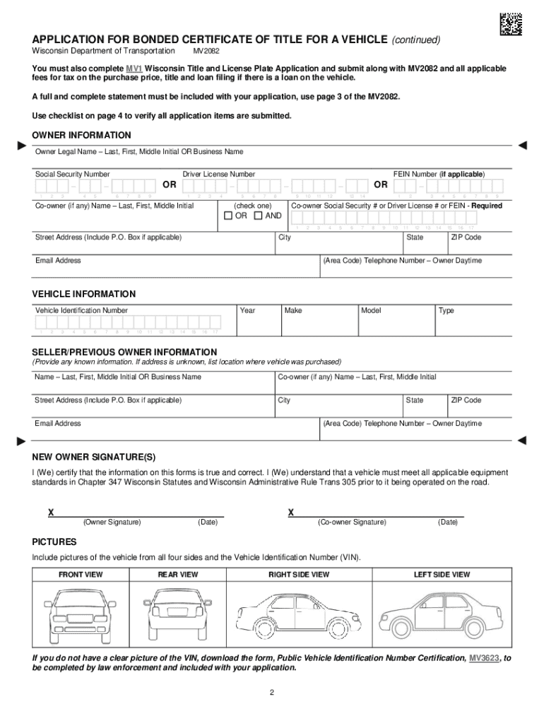 APPLICATION FOR BONDED CERTIFICATE OF TITLE FOR A: Fill out & sign online | DocHub