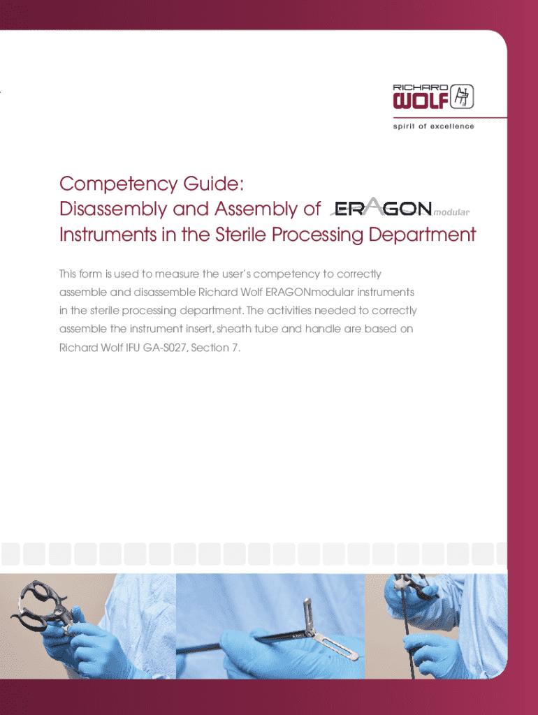 Fillable Online Disassembly and Assembly of Instruments in the Sterile ...
