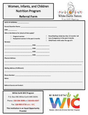 Fillable Online Wic Referral Form Fax Email Print - pdfFiller
