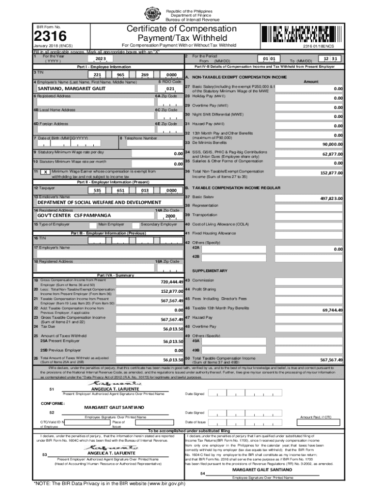 Fillable Online Certificate of Compensation Payment/tax Withheld Fax ...