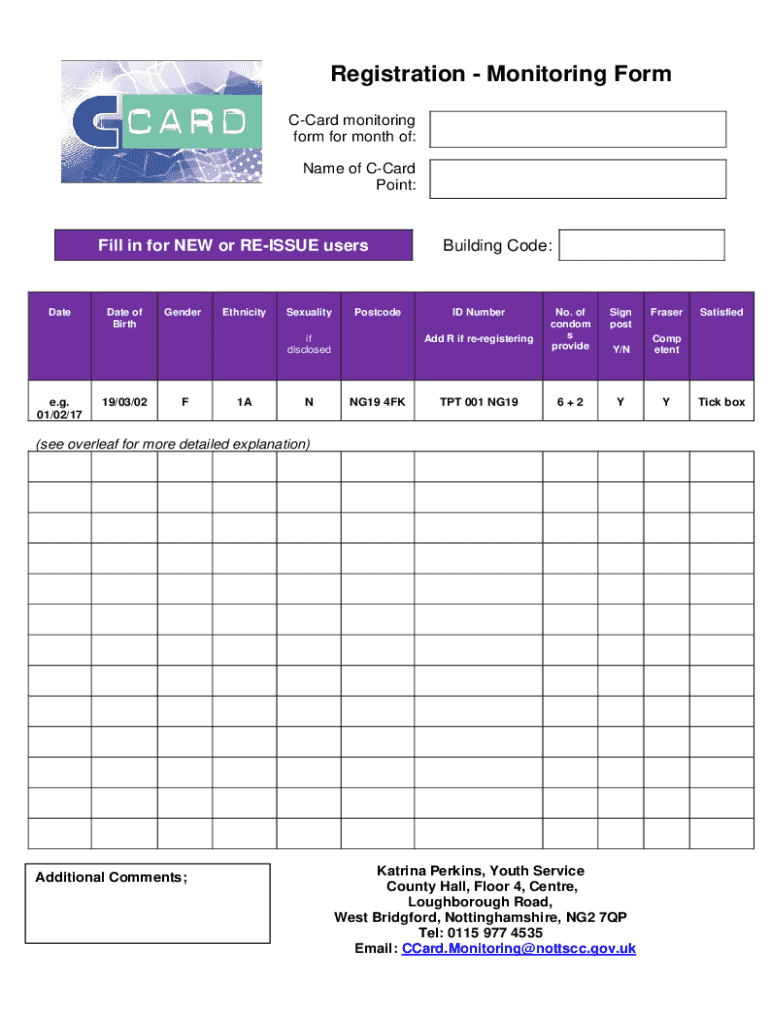 Fillable Online Registration - Monitoring Form Fax Email Print - pdfFiller