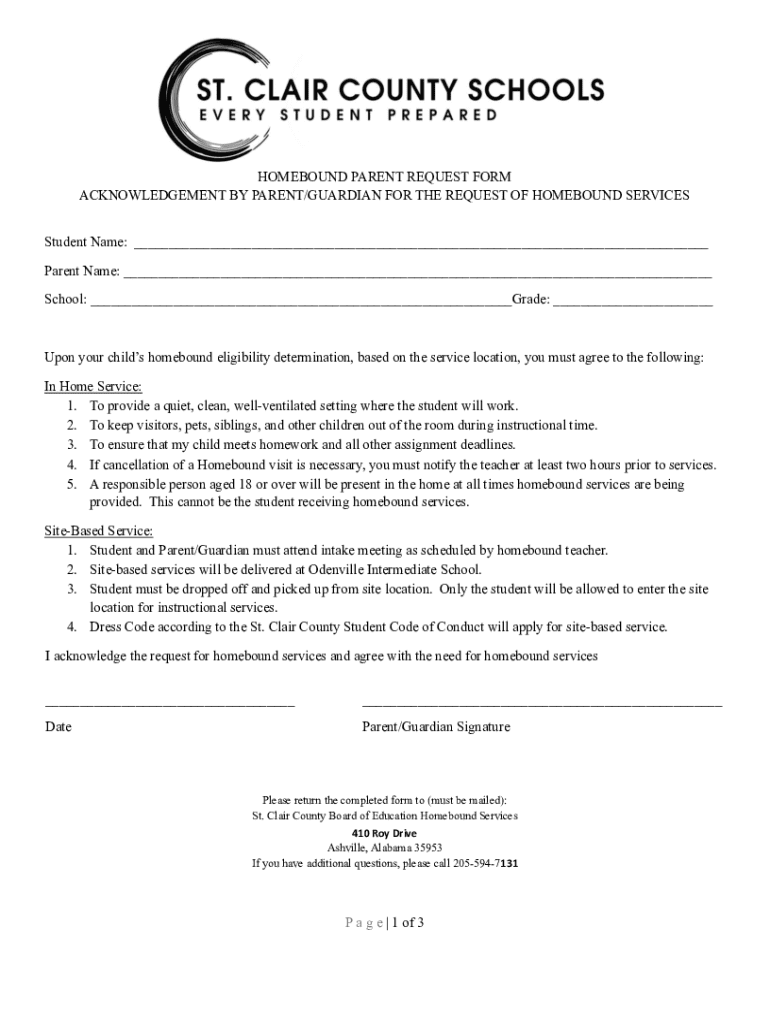 Fillable Online Acknowledgement by Parent/guardian for the Request of ...