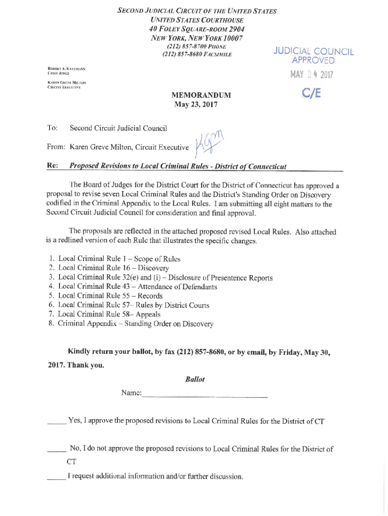 Fillable Online Local Criminal Rules of the United States District ...