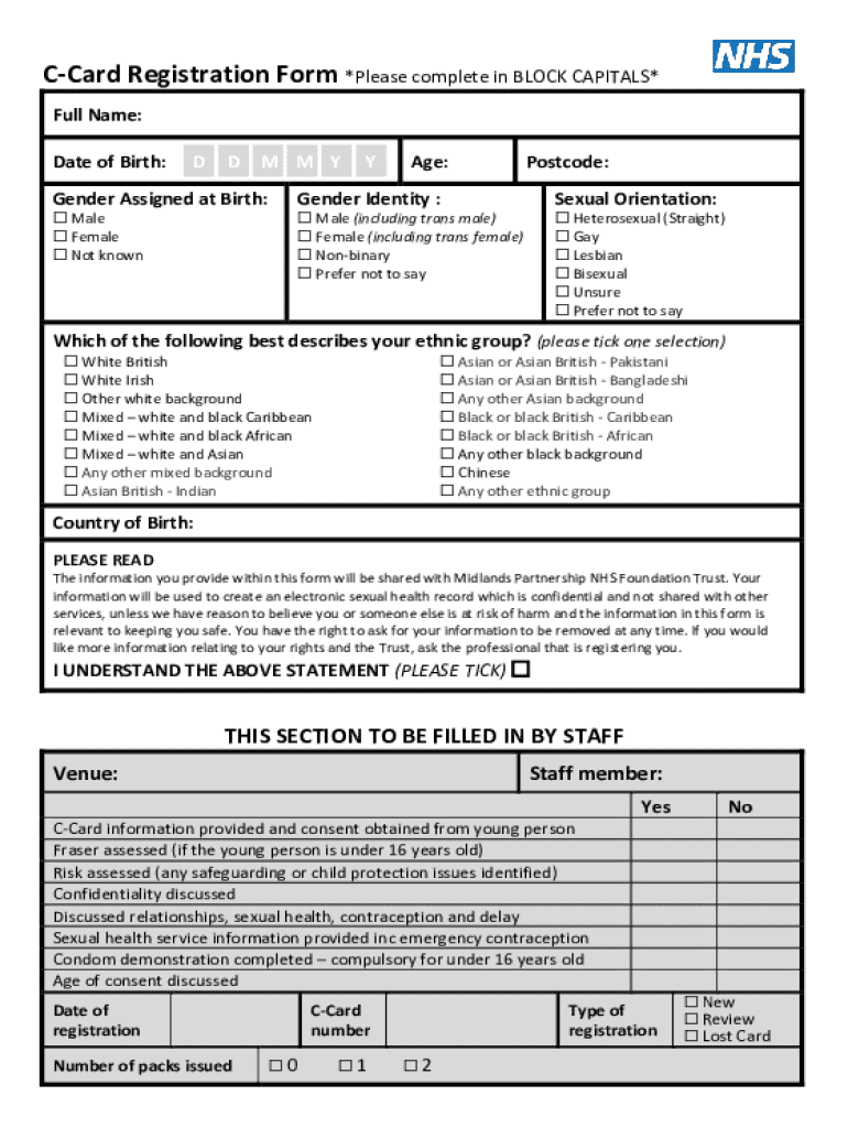 Fillable Online C-card Registration Fax Email Print - pdfFiller
