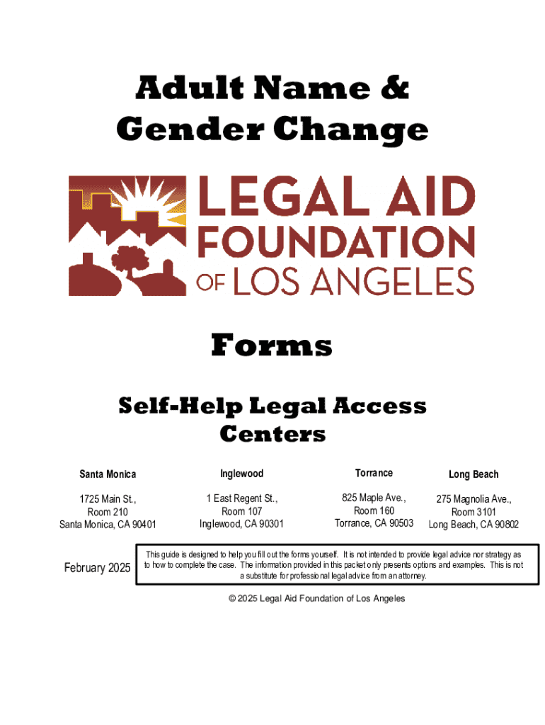 Fillable Online Petition for Recognition of Change of Gender and Sex ...