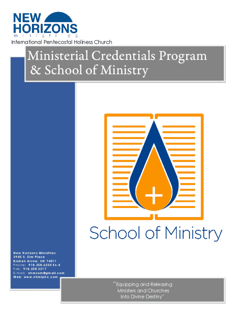 Fillable Online International Pentecostal Holiness Church Ministerial ...