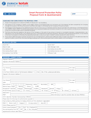 Fillable Online Smart Personal Protection Policy Fax Email Print ...