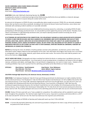 Fillable Online Pacific Swimming Long Course Senior Open Meet - June 1st-2nd 2024 Fax Email ...