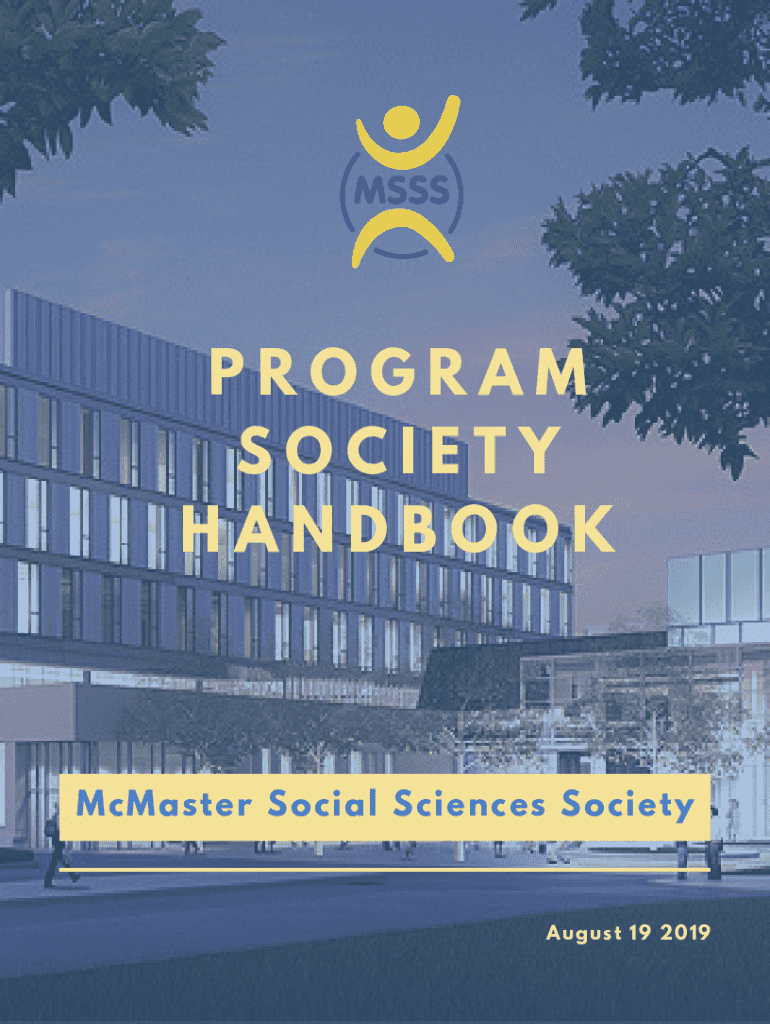 Fillable Online Mcmaster Social Sciences Society Program Society ...