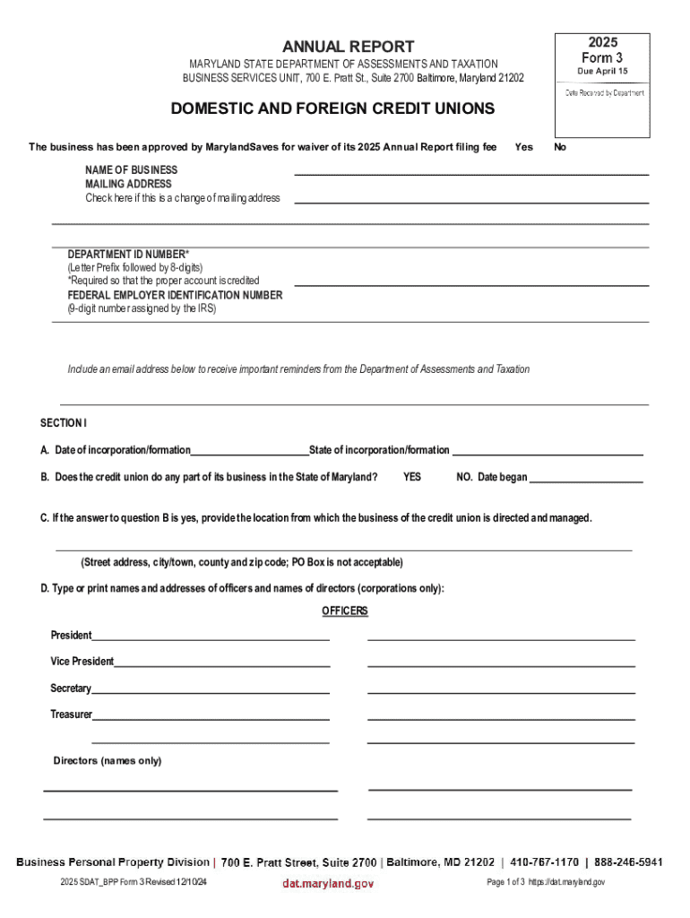 Fillable Online 2025 Annual Report Fax Email Print - pdfFiller